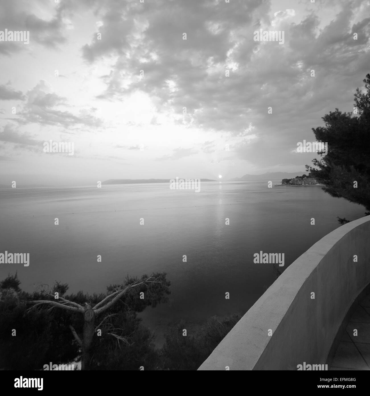 Croatia sunset sun hi-res stock photography and images - Alamy