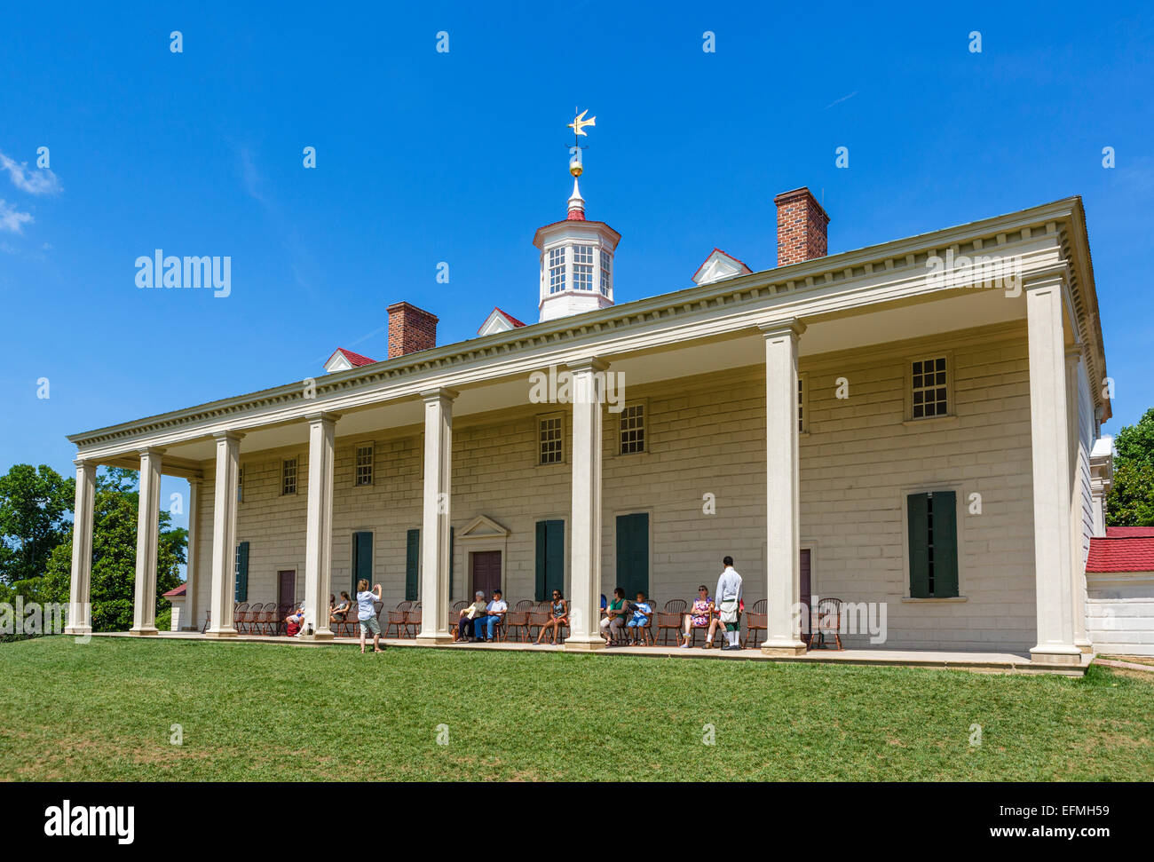 President george washington home mount vernon hi-res stock photography ...