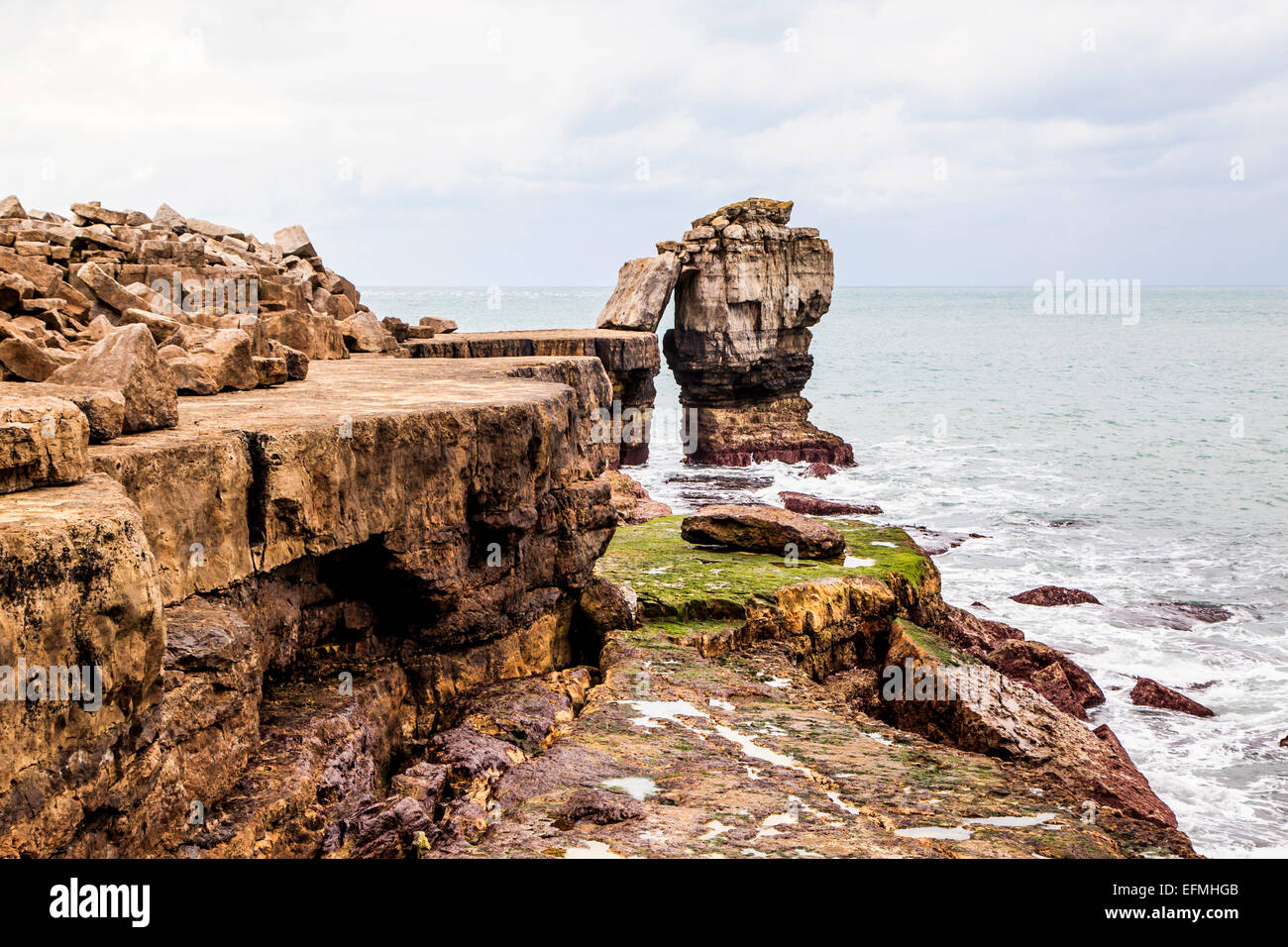 Pulpit Rock, Portland Stock Photo - Alamy