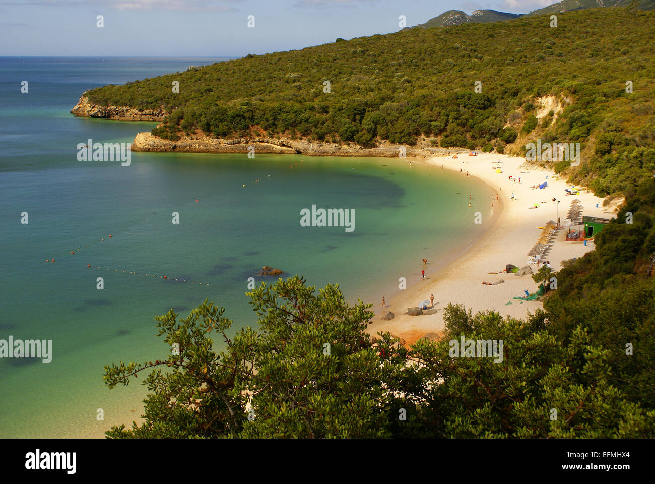 beach bay in Portinho da Arrabida, Portugal Stock Photo - Alamy