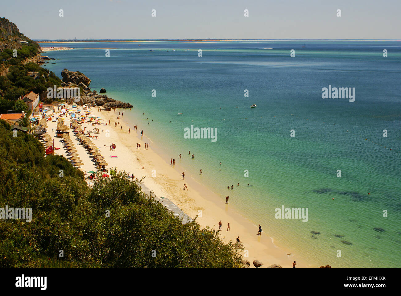 beach bay in Portinho da Arrabida, Portugal Stock Photo - Alamy