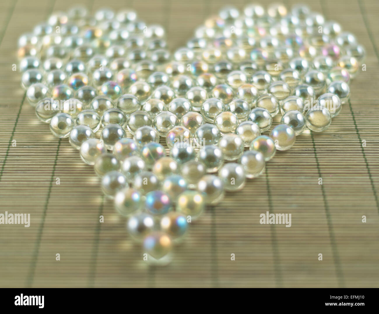 Heart shape of transparent balls Stock Photo - Alamy
