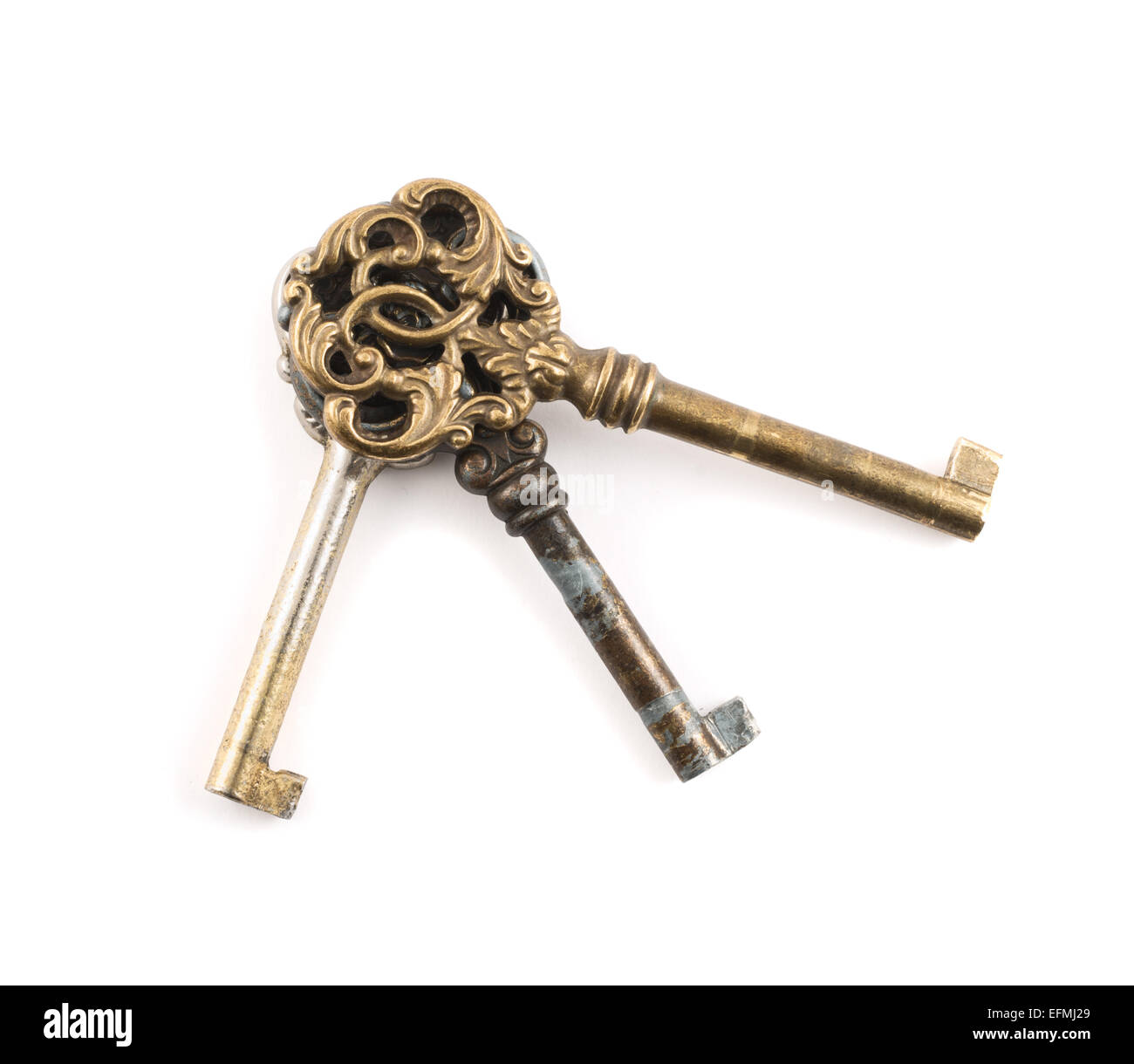 Old decorative metal keys isolated Stock Photo - Alamy Old decorative metal keys isolated Stock Photo - Alamy