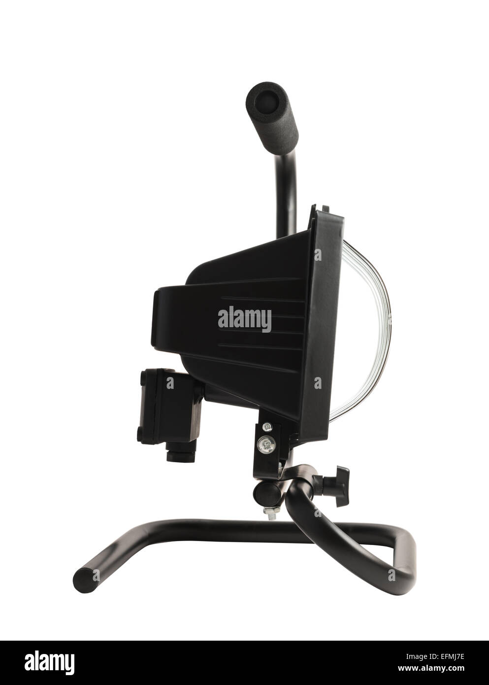 Portable halogen construction lamp isolated Stock Photo - Alamy