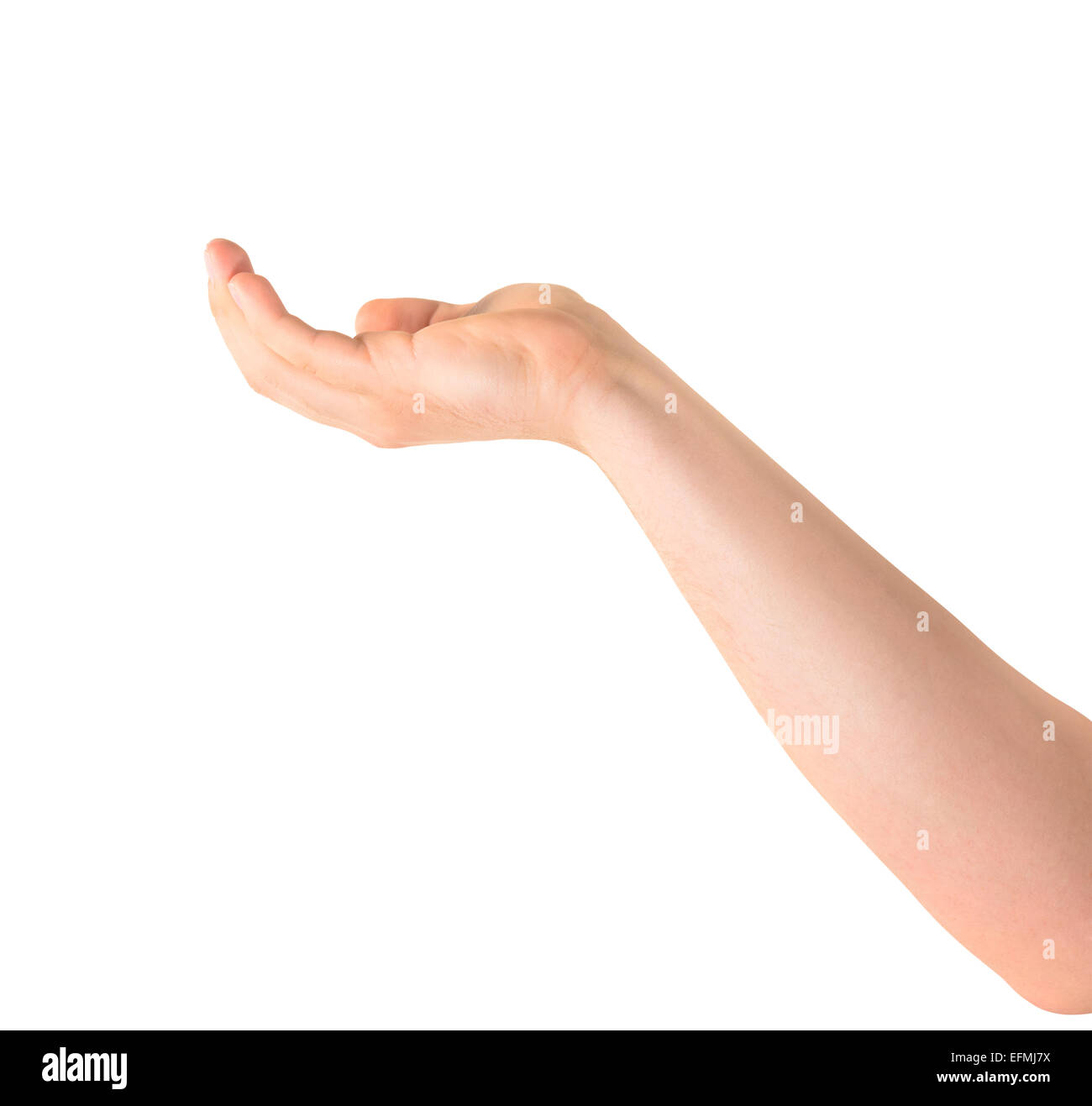 Asking for help hand gesture isolated Stock Photo - Alamy