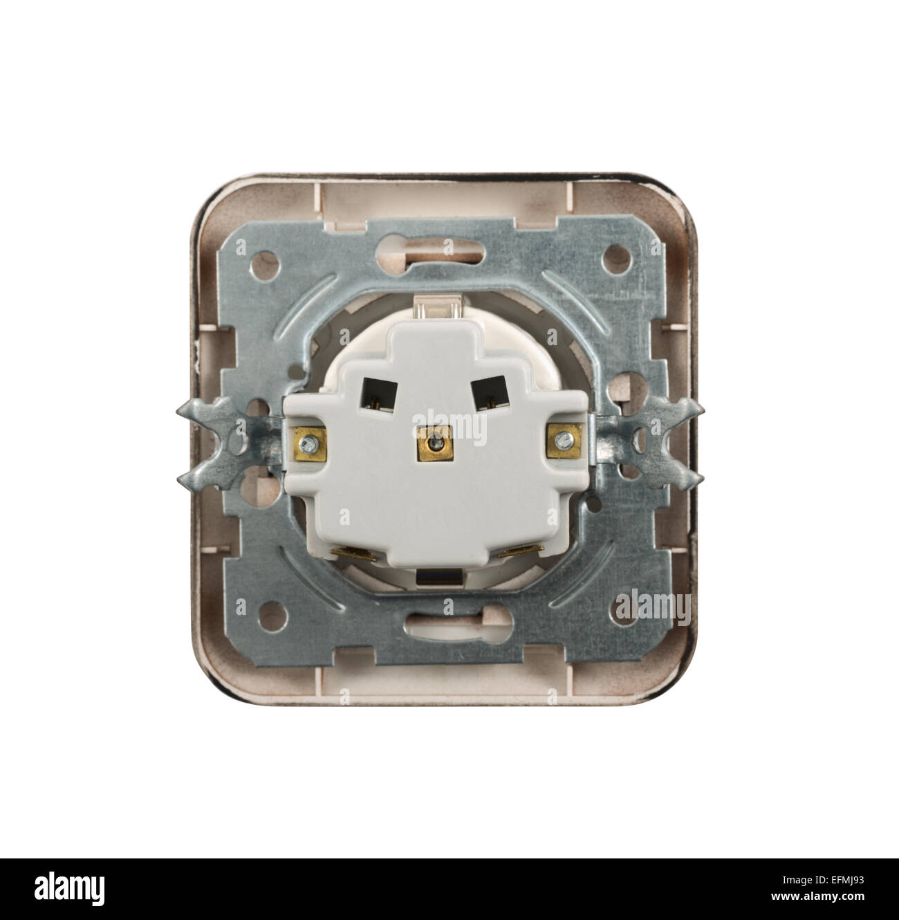 Electrical socket isolated Stock Photo - Alamy