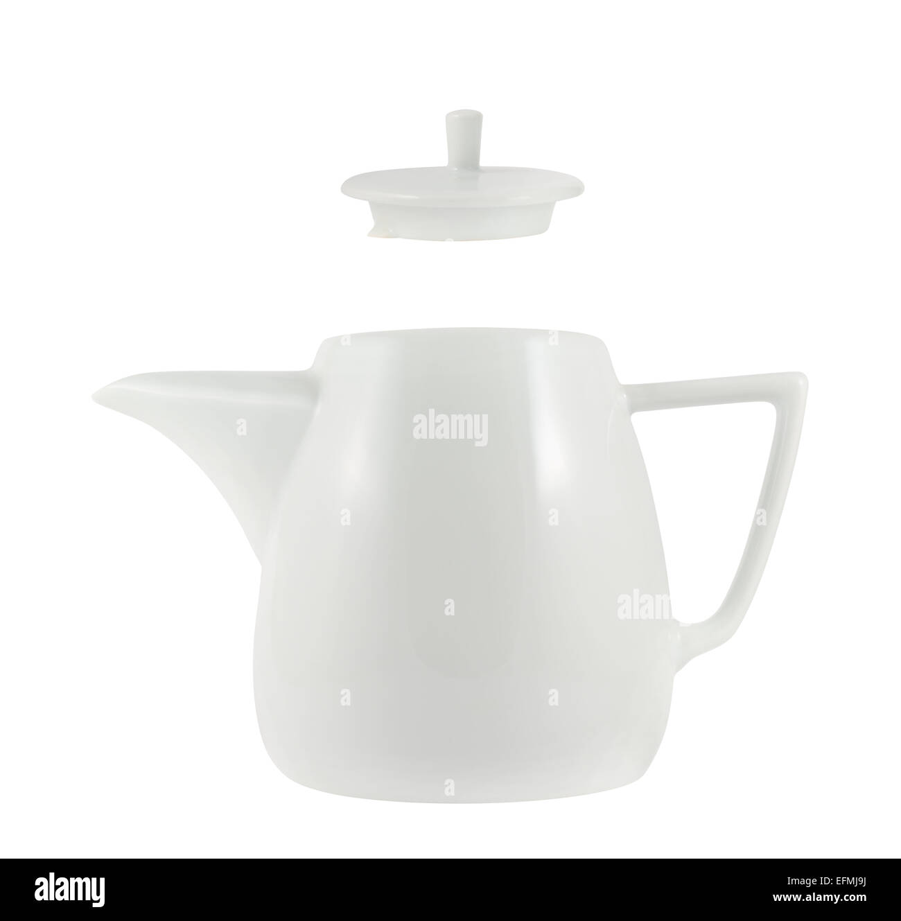 Ceramic teapot isolated Stock Photo - Alamy