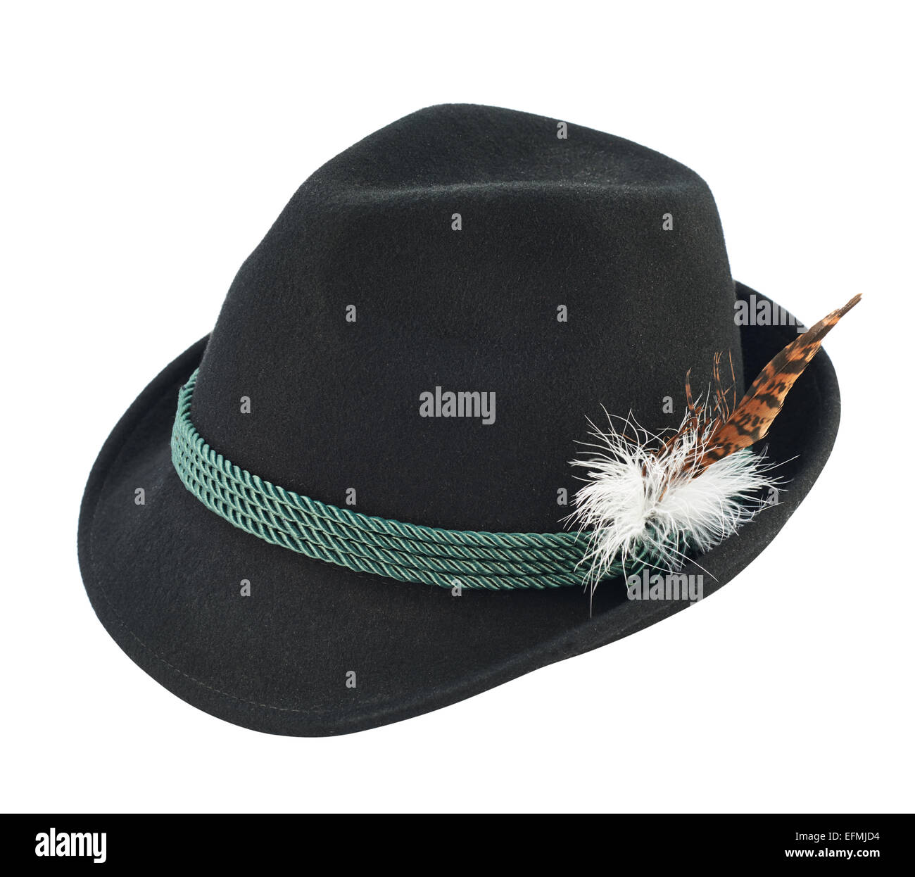 Dark fedora like hat isolated Stock Photo - Alamy