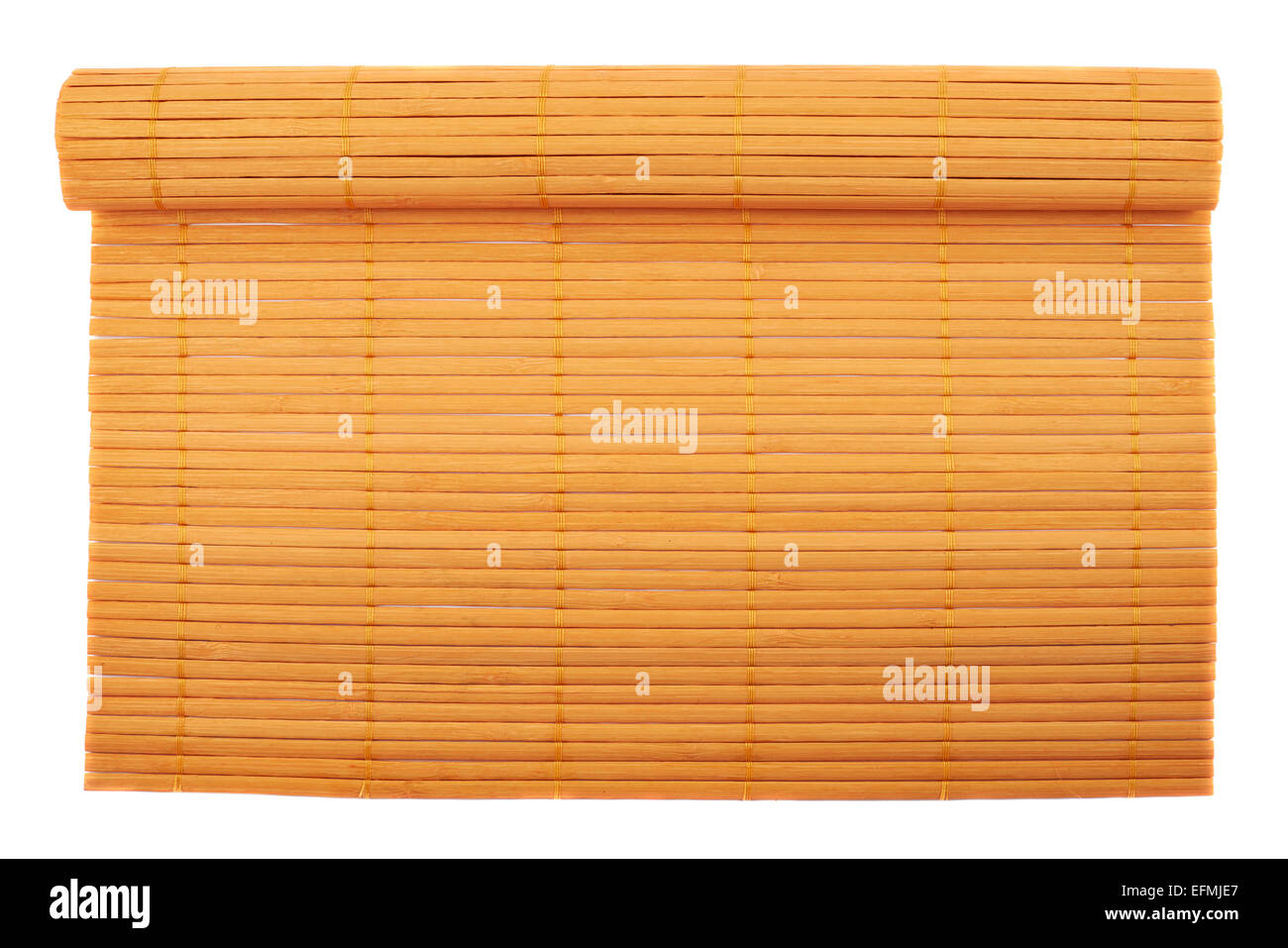 Rolled straw mat isolated Stock Photo - Alamy