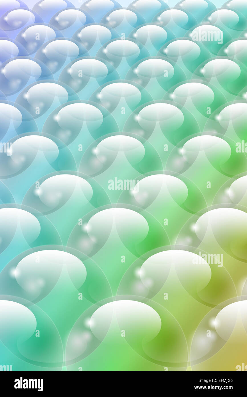 Multicolored semi transparent bubbles in rows, vertical Stock Photo - Alamy