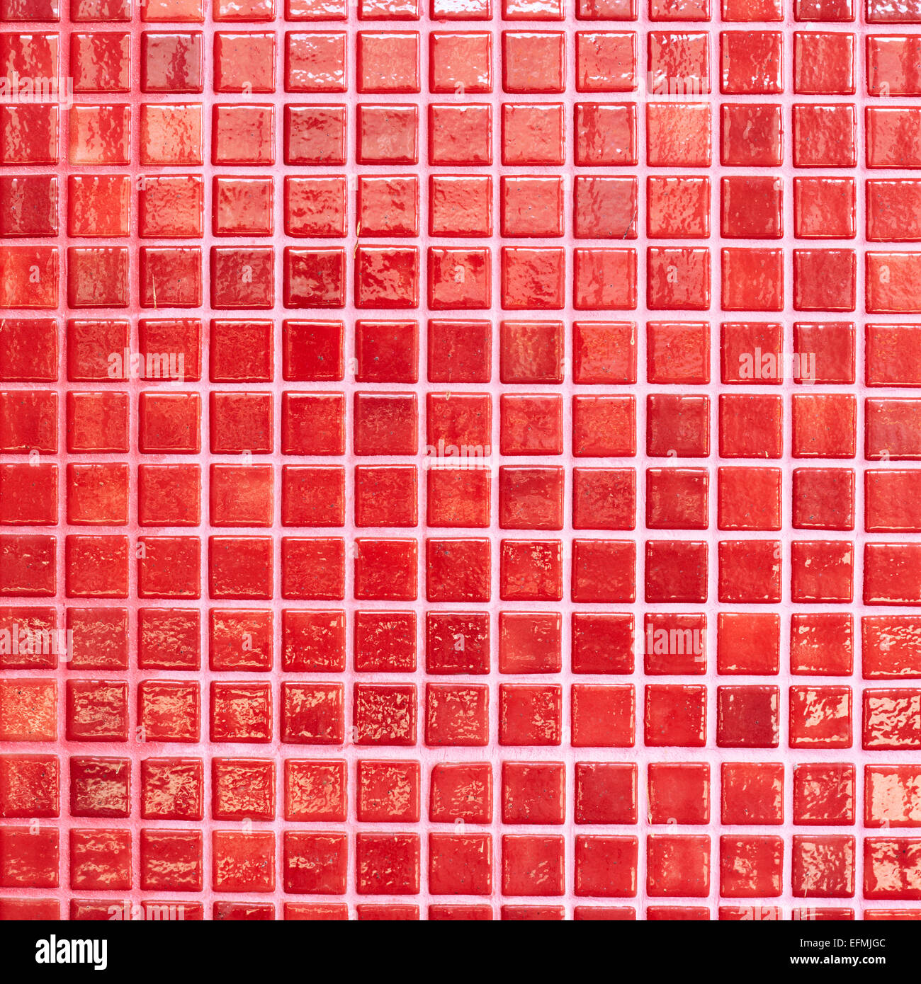 Wall tiled with red tiles Stock Photo - Alamy