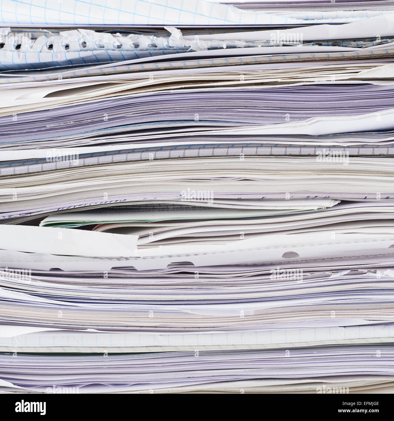 Stack of paper sheets Stock Photo - Alamy