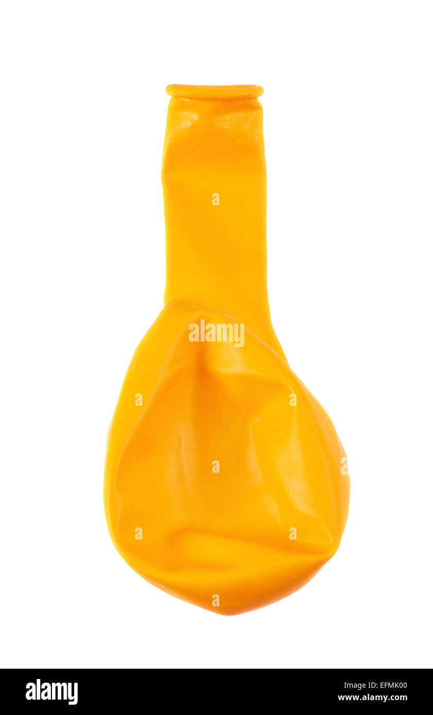 Not inflated balloon isolated Stock Photo - Alamy