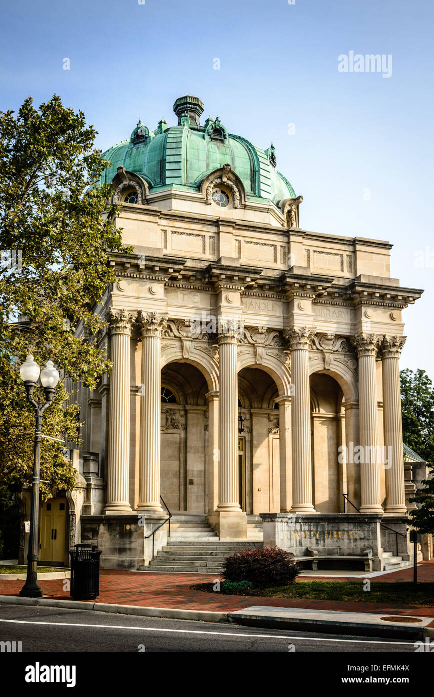 Handley Regional Library, 100 W Piccadilly Street, Winchester, Virginia ...