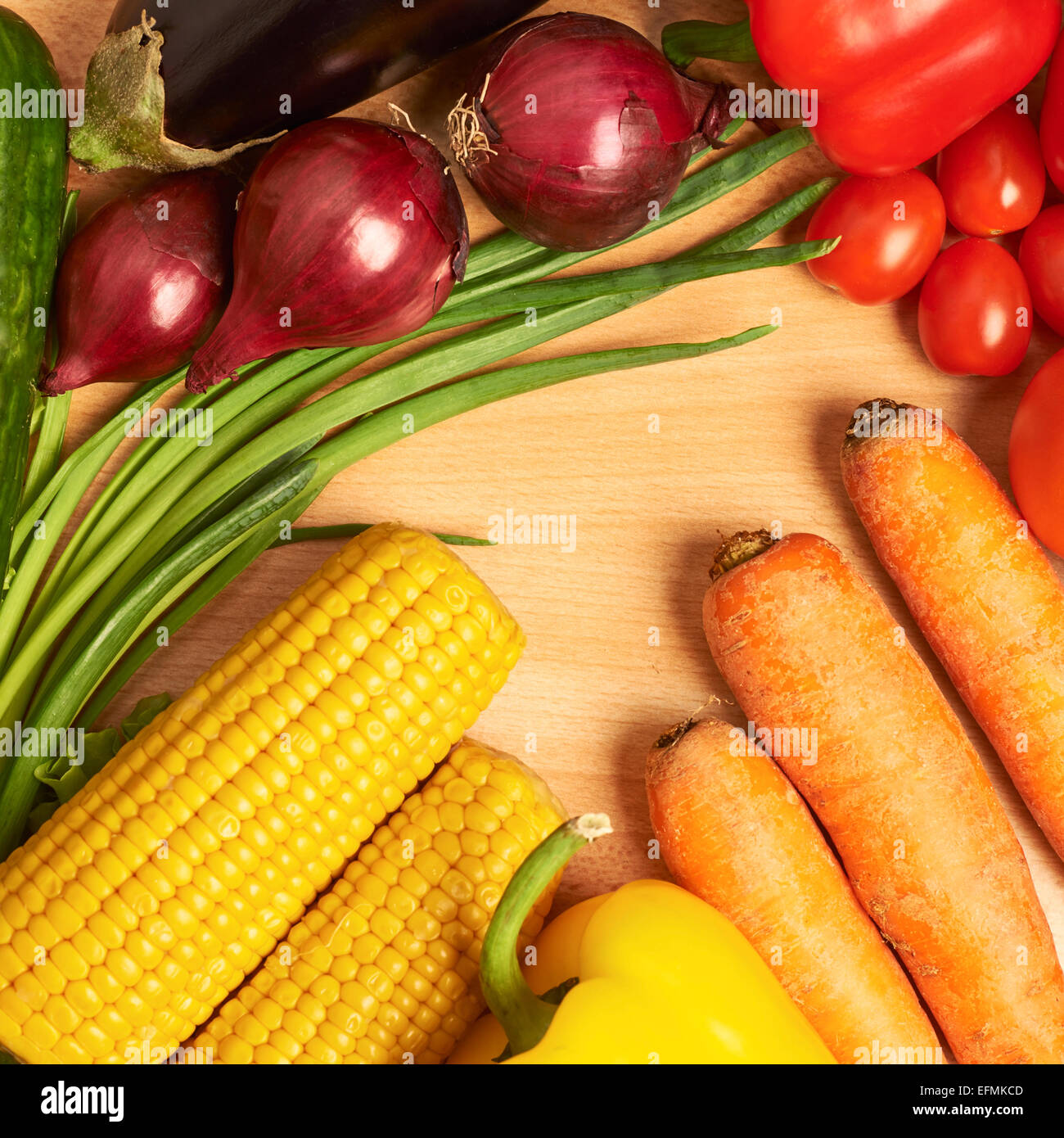 Multiple vegetables on the table Stock Photo - Alamy