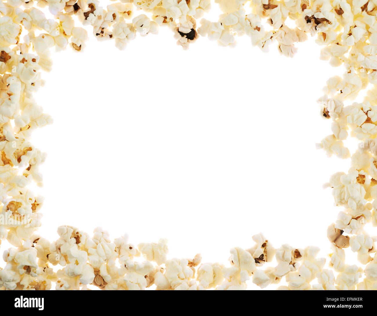 Frame made of popcorn Stock Photo - Alamy