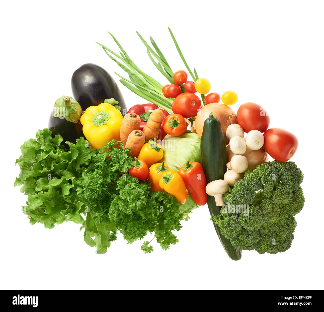 Multiple vegetables composition Stock Photo - Alamy