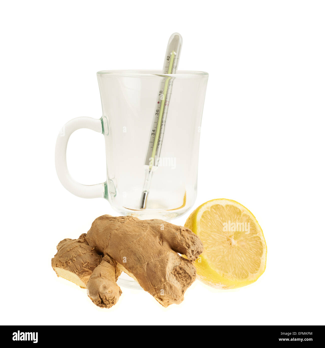 Hot ginger tea lemon Cut Out Stock Images & Pictures - Alamy