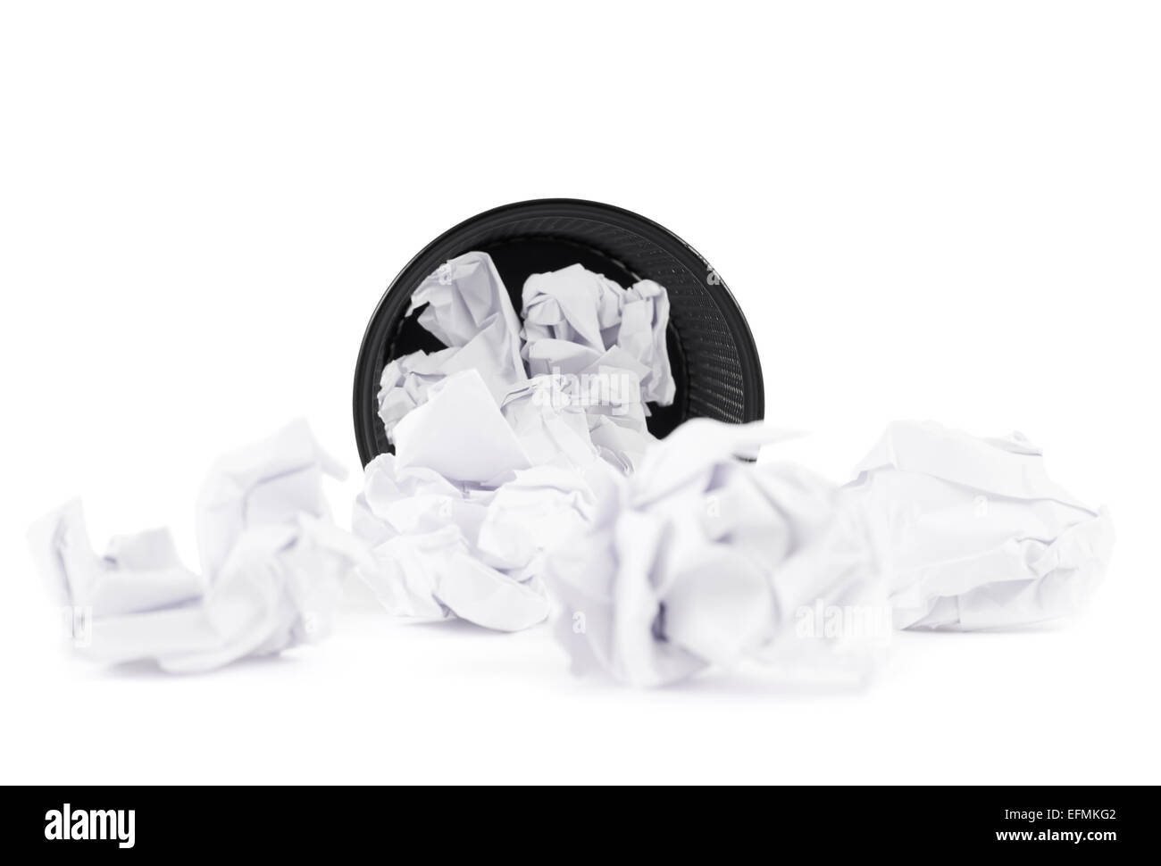 Waste paper falling recycle bin hi-res stock photography and images - Alamy