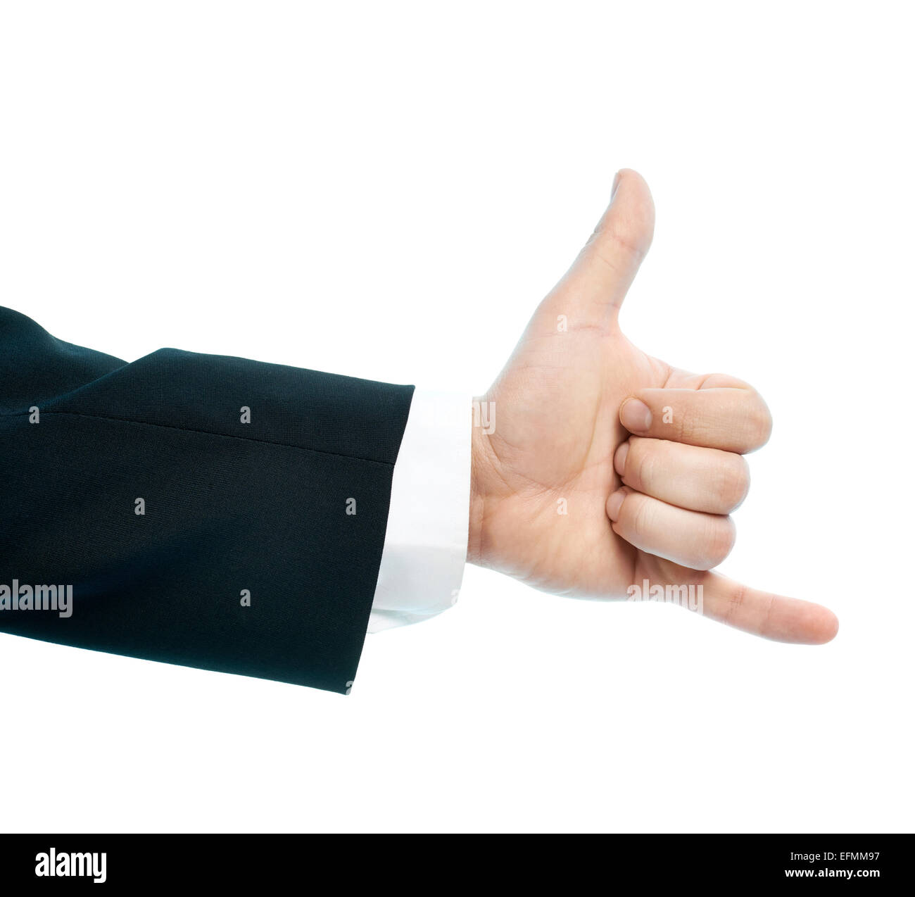 Caucasian male hand composition isolated Stock Photo - Alamy