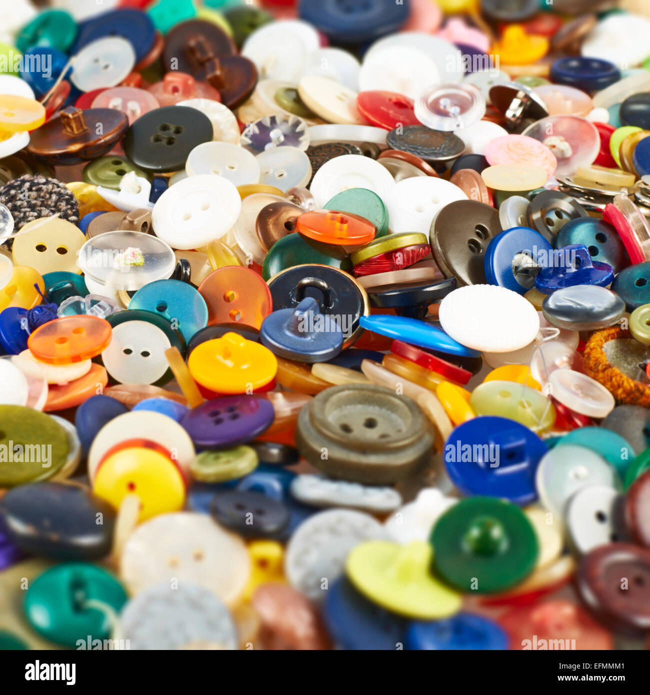 Pile of a multiple buttons Stock Photo - Alamy