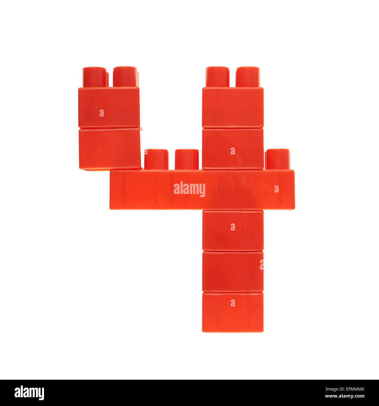 Number made toy building bricks hi-res stock photography and images - Alamy