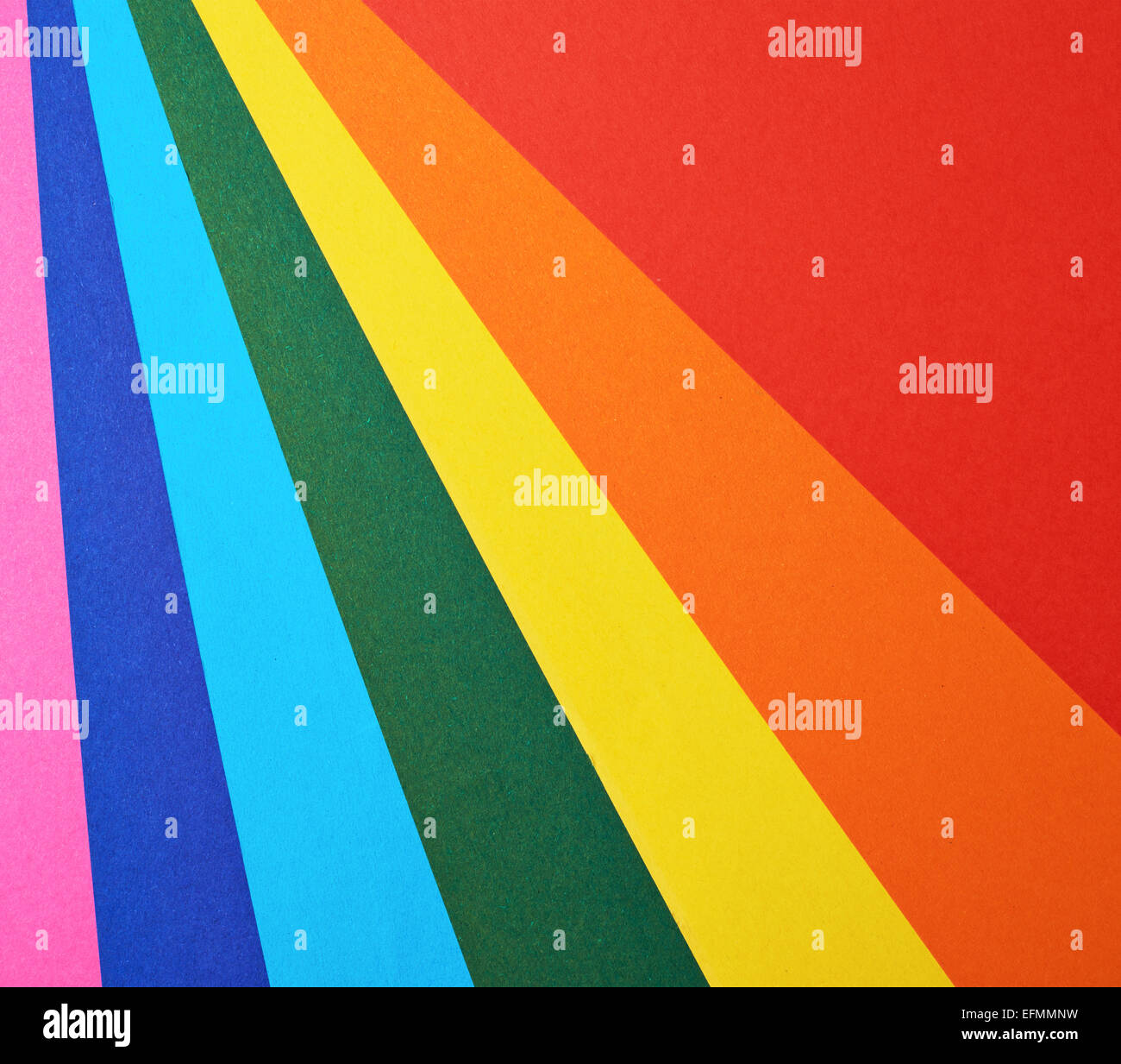 Stack of colorful sheets of paper Stock Photo - Alamy