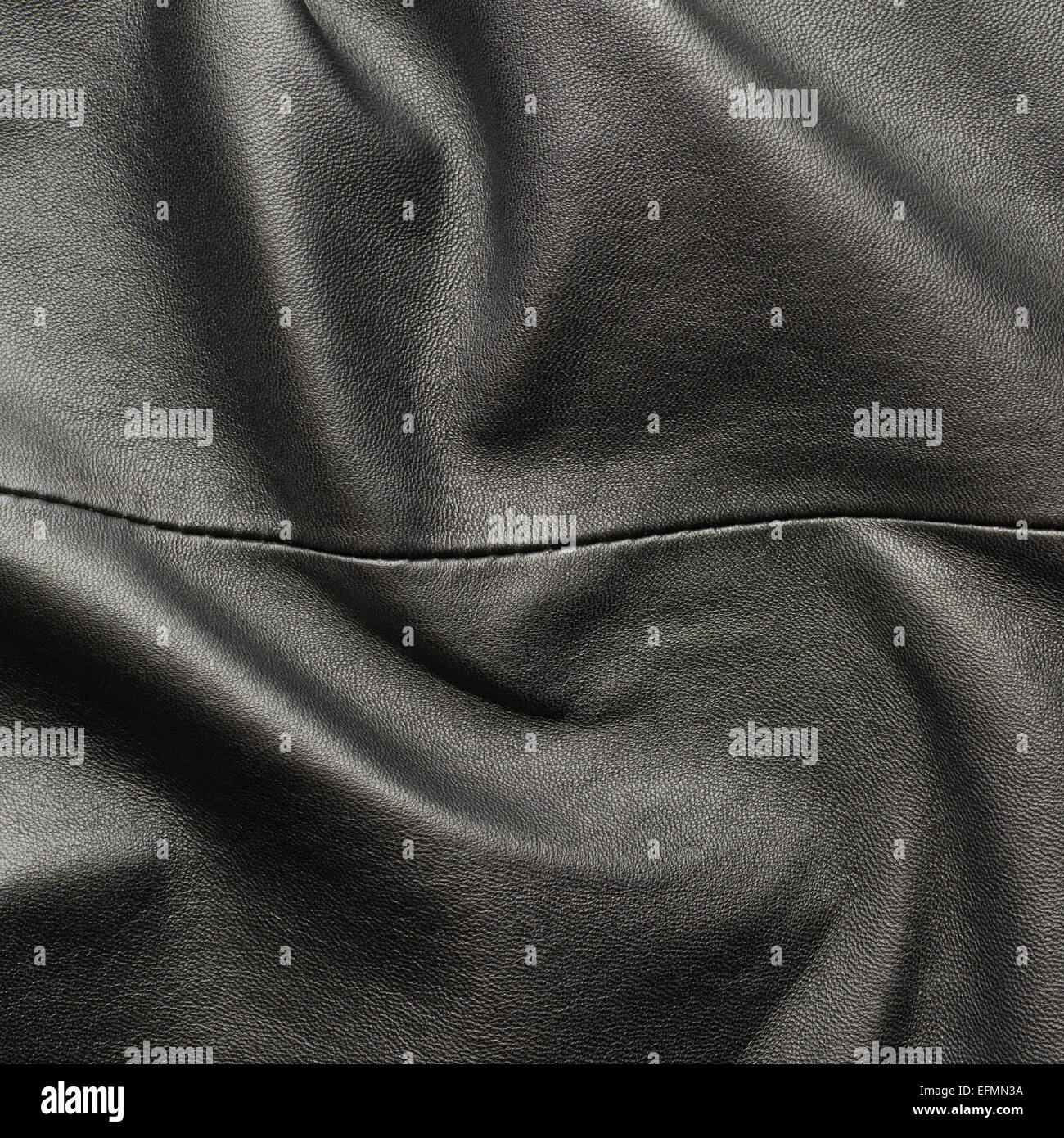Black leather material fragment Stock Photo - Alamy