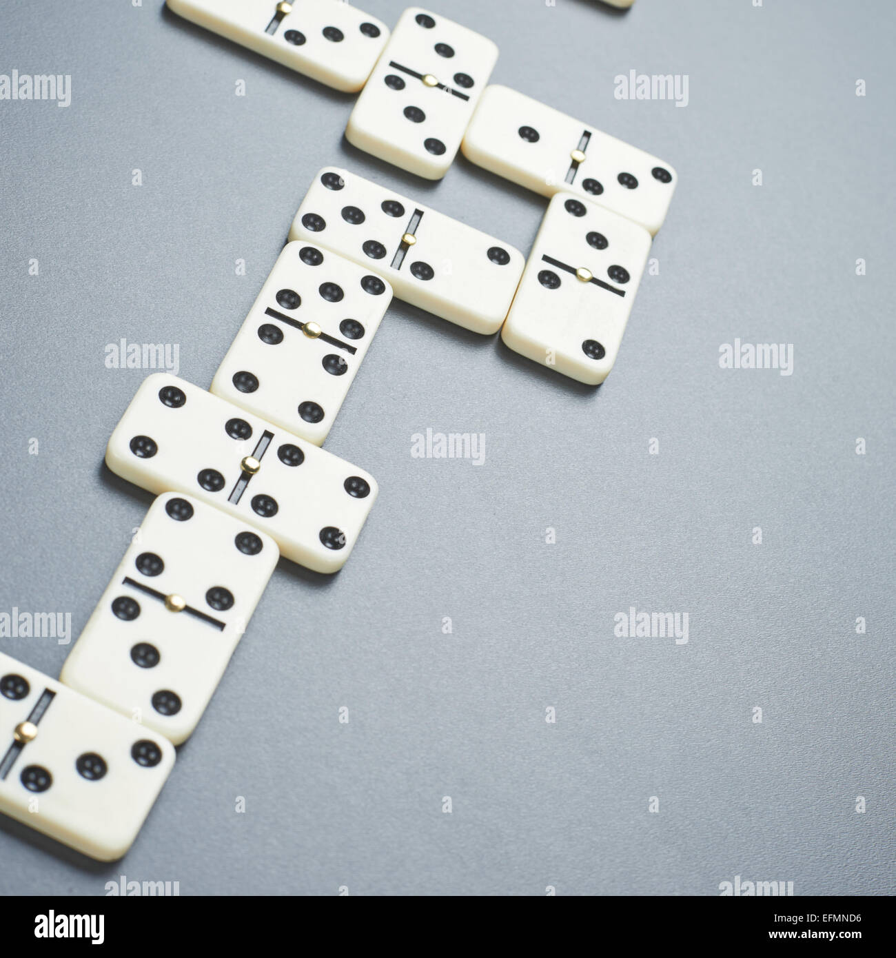 Domino bones composition Stock Photo - Alamy