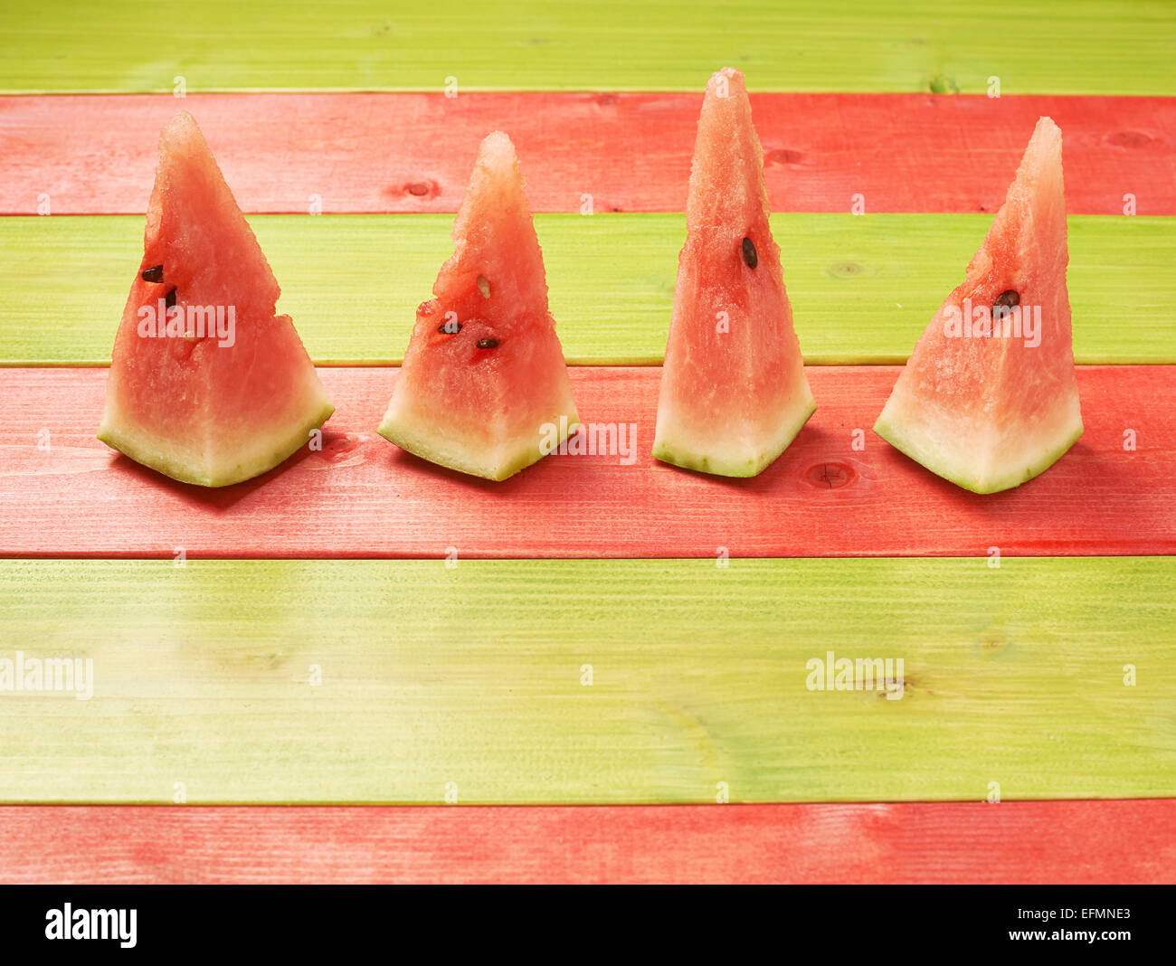 Multiple watermelon pieces composition Stock Photo - Alamy