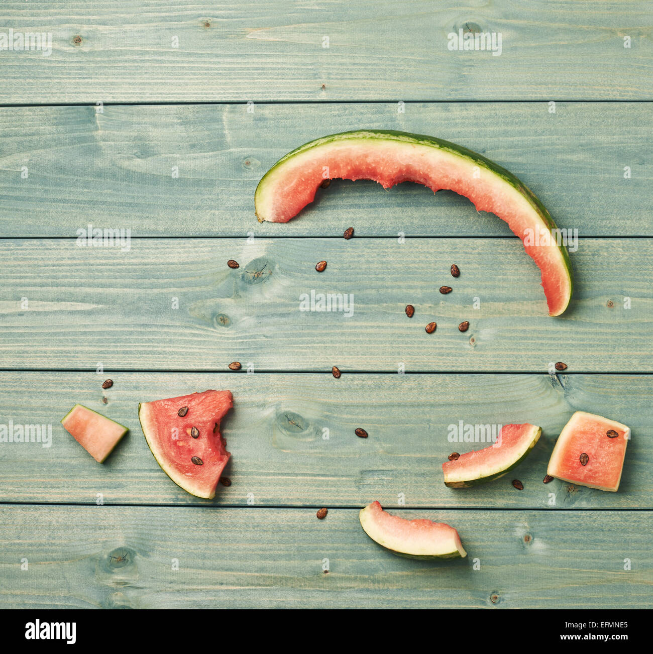 Eaten slice watermelon seeds hi-res stock photography and images - Alamy