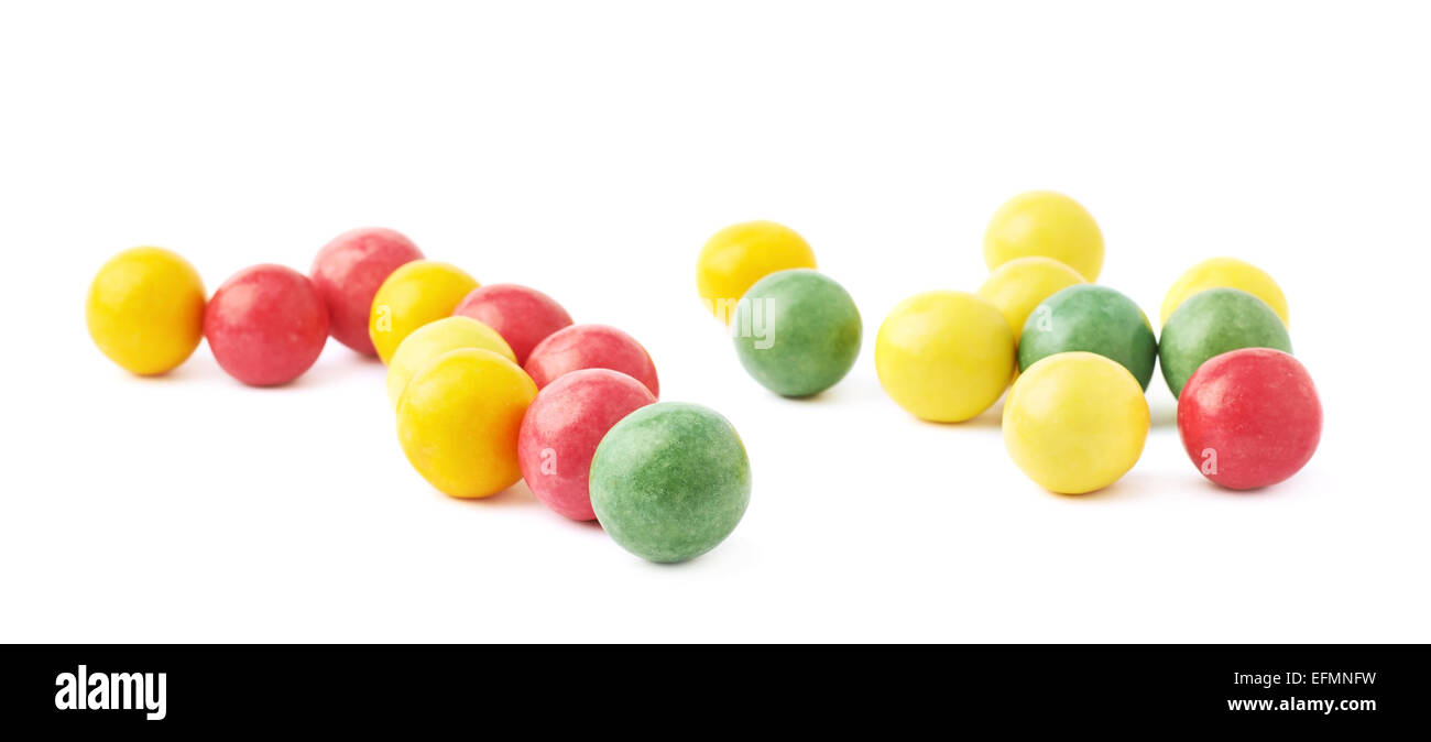 Multiple chewing gum balls isolated Stock Photo - Alamy