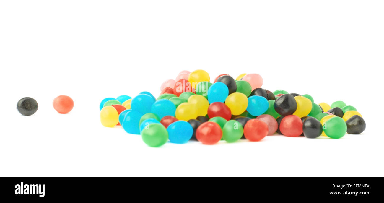 Pile of candy ball sweets isolated Stock Photo - Alamy