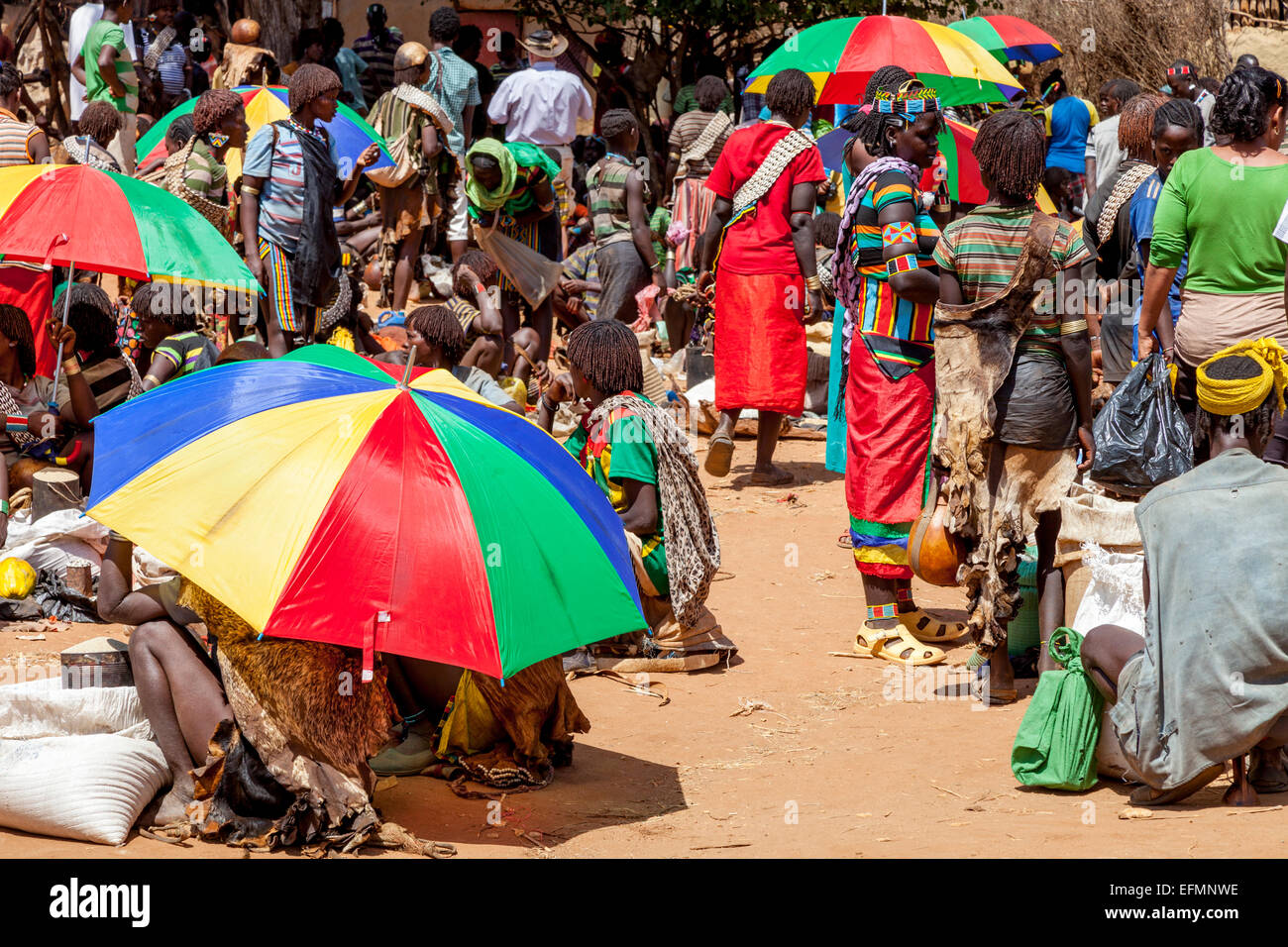 Benna people at keyafer market hi-res stock photography and images - Alamy