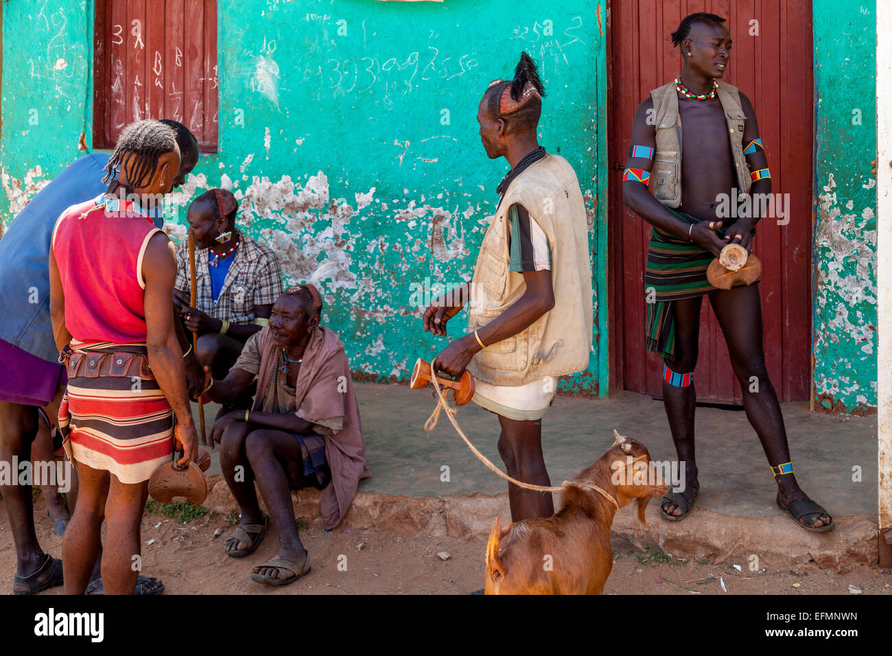 Benna people at keyafer market hi-res stock photography and images - Alamy