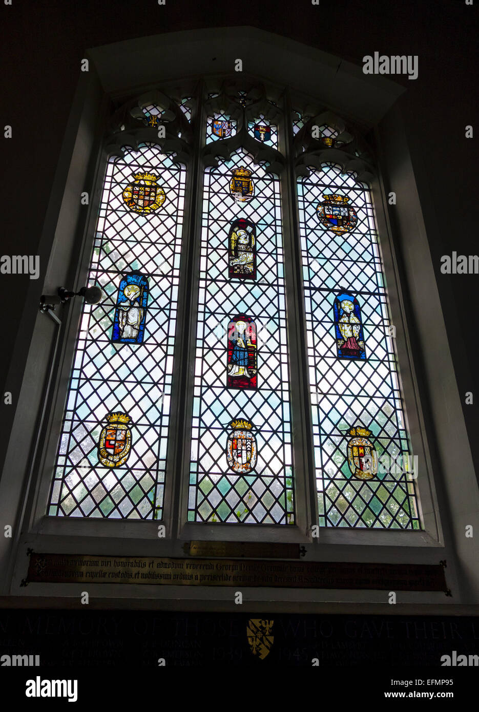 Stain Glass Window Magdalene College Cambridge University City Stock ...