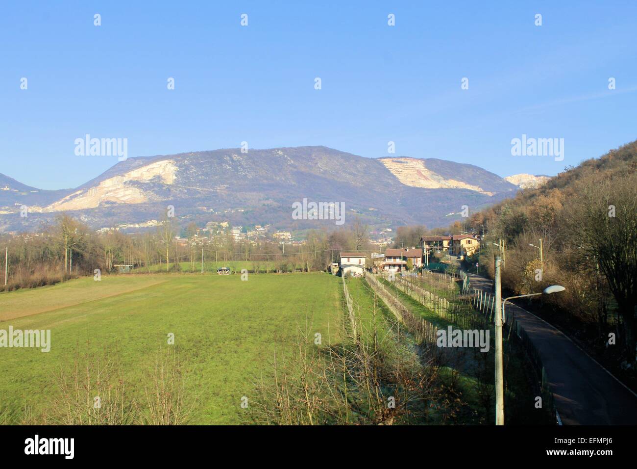 mountains with marble quarries in northern Italy Stock Photo - Alamy