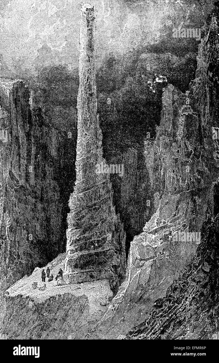 19th century engraving of cliffs in the arctic Stock Photo - Alamy