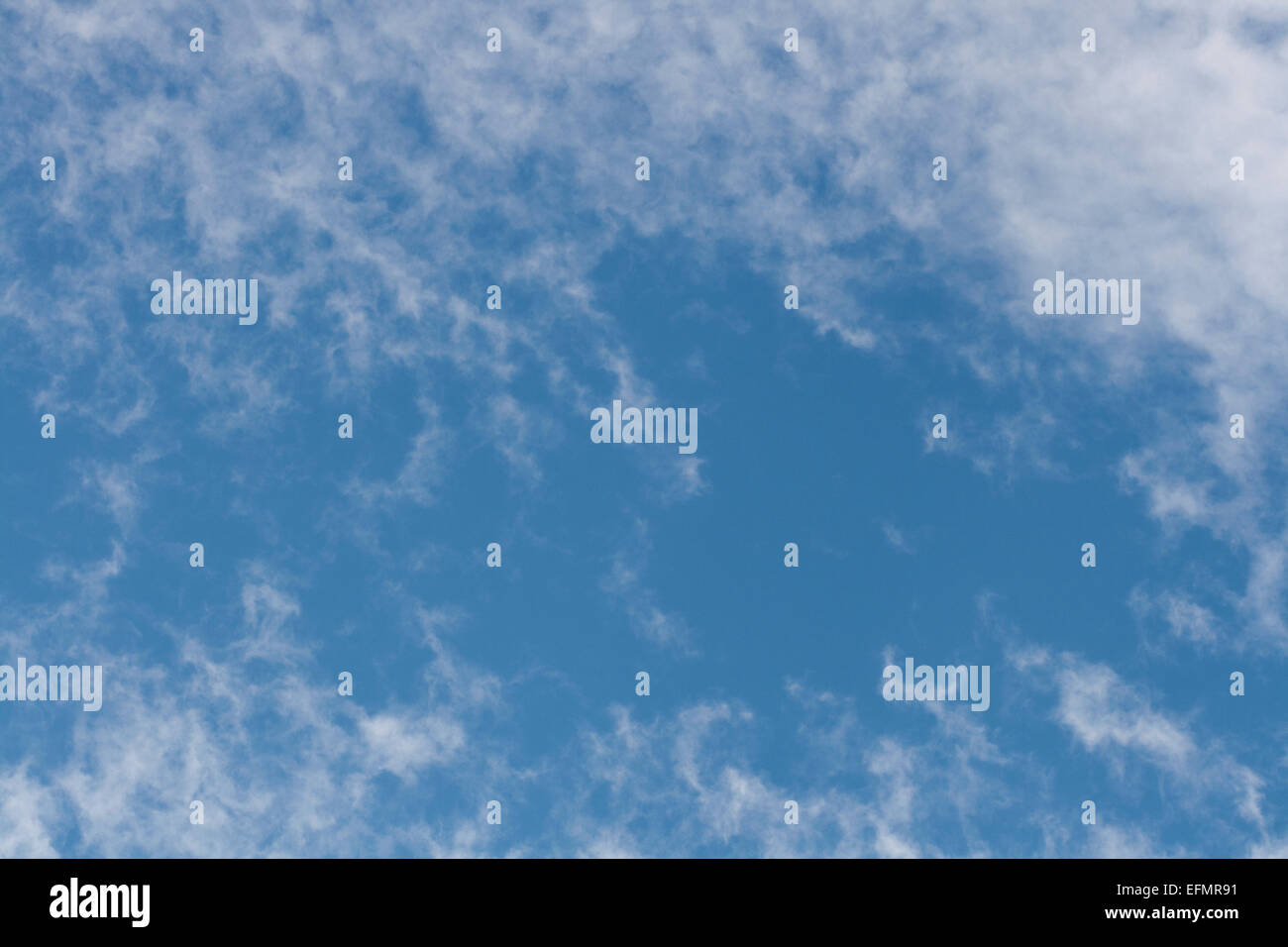 blue sky and small clouds background Stock Photo - Alamy