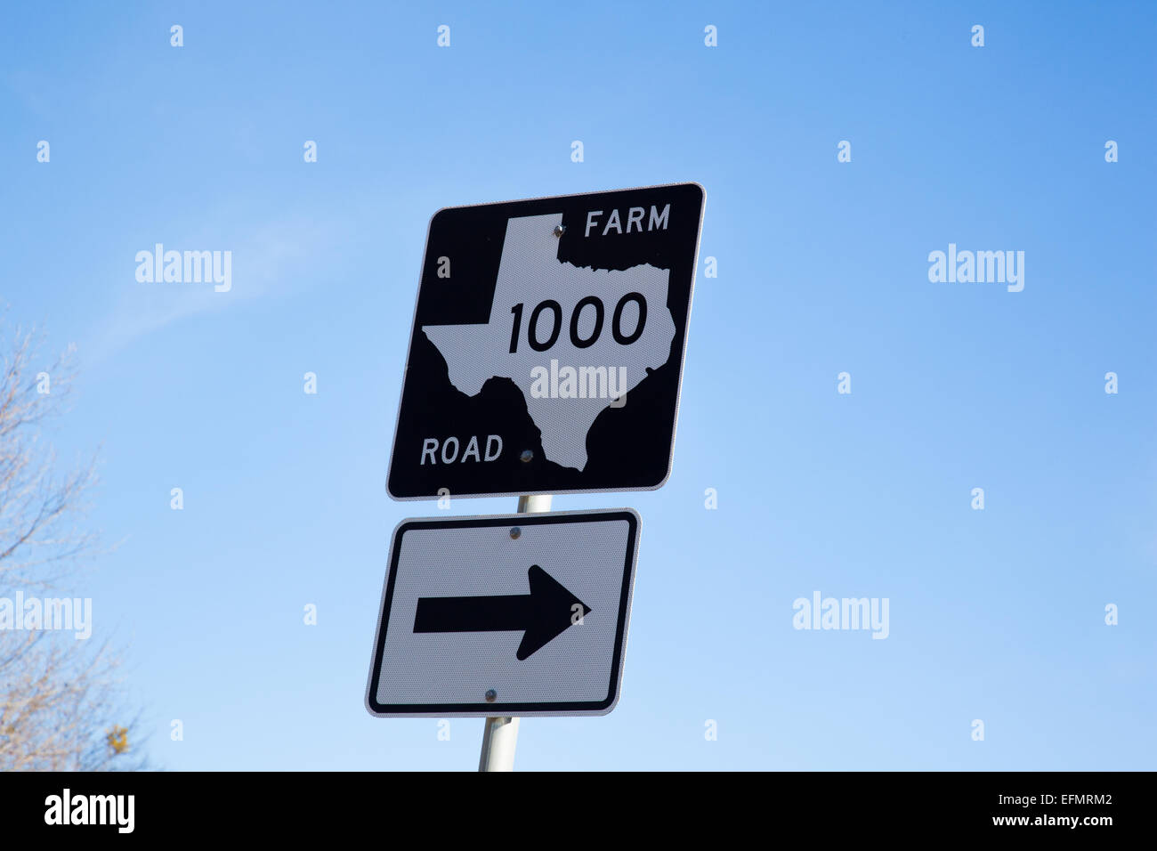 Texas road sign Stock Photo - Alamy
