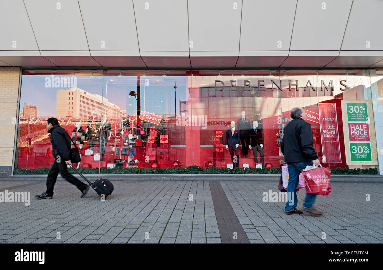Birmingham Debenhams window Christmas display bullring shopping centre ...