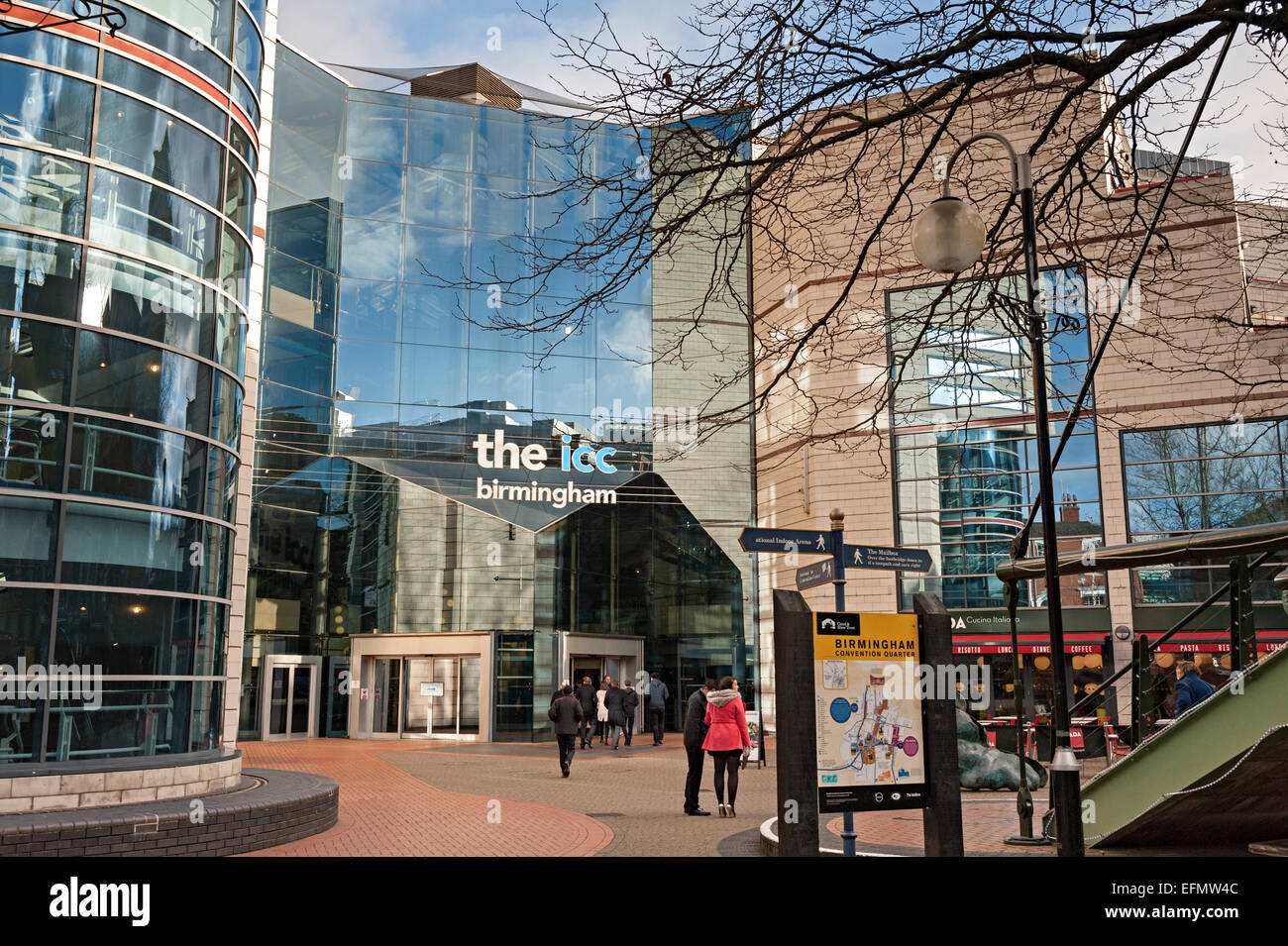 Icc conference centre Birmingham rear entrance Stock Photo - Alamy