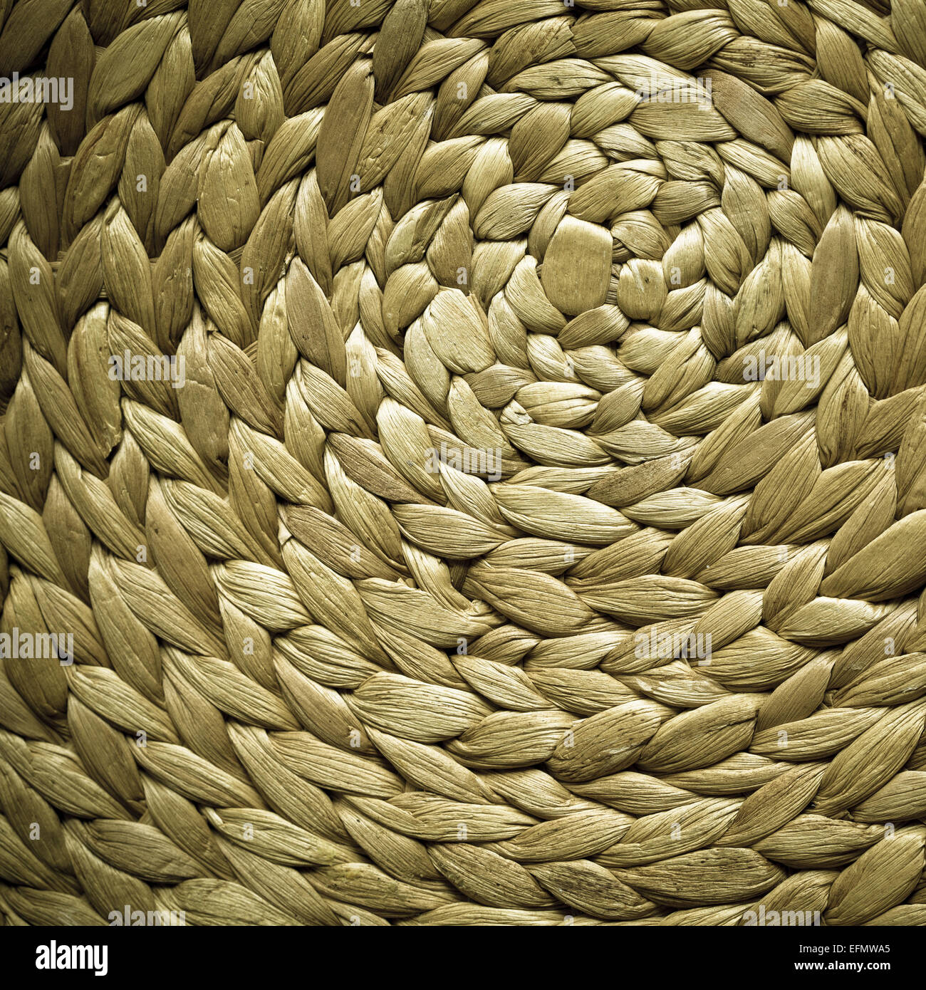 Closeup of beige basket. Wicker woven pattern for abstract background ...
