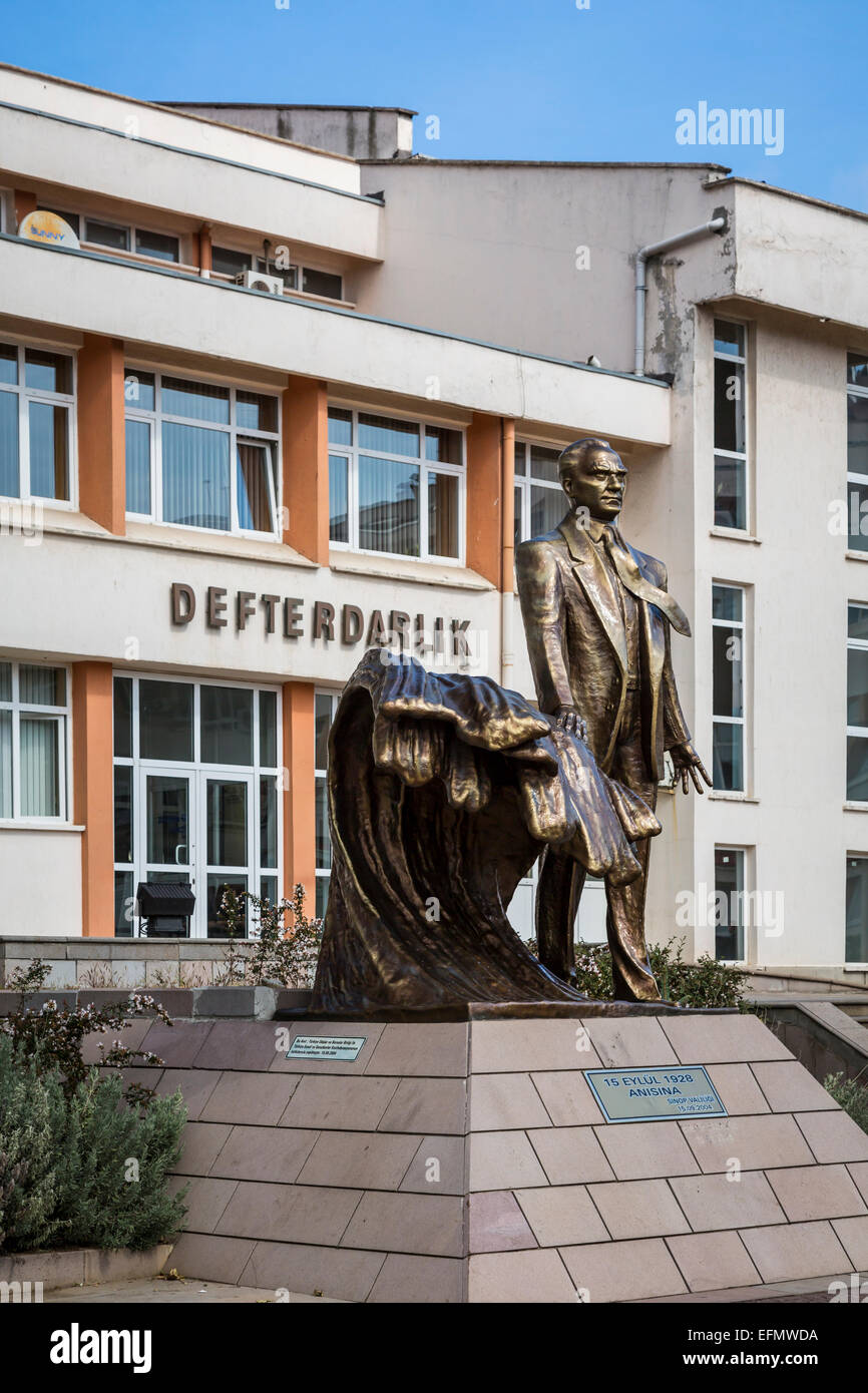 A monument in the Black Sea port city of Sinop, Turkey, Eurasia Stock ...