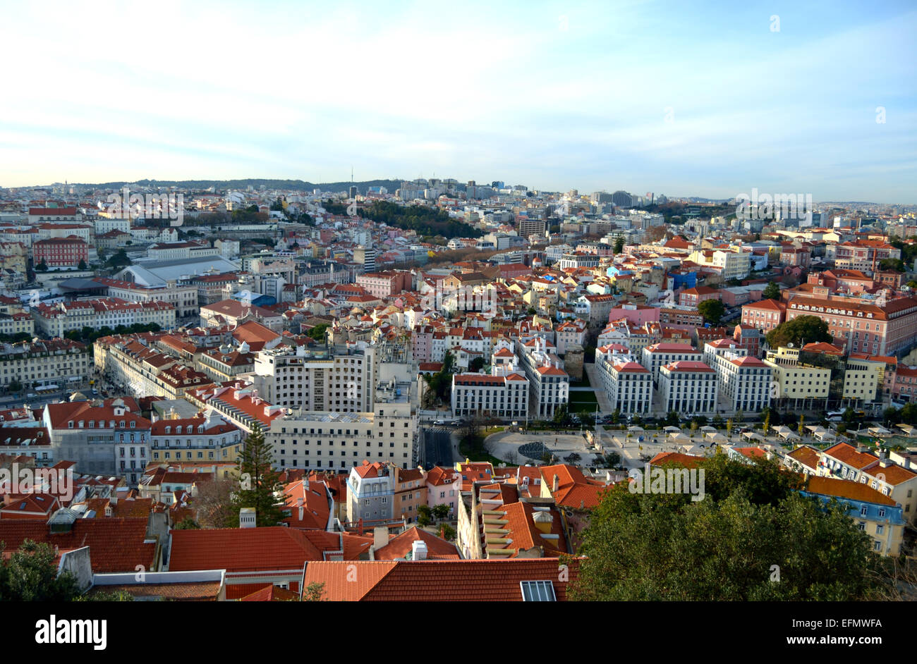 Lisbon top view hi-res stock photography and images - Alamy