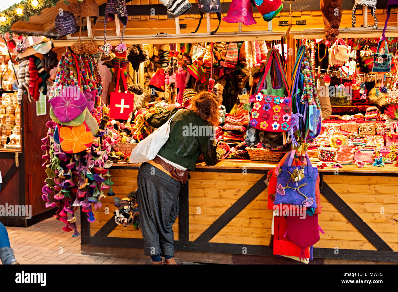 German market stall selling beer hi-res stock photography and images ...
