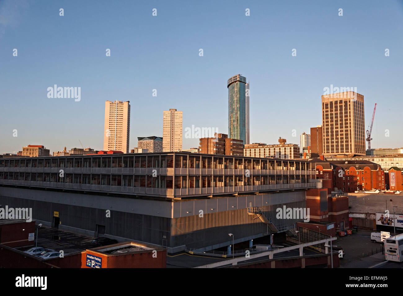 Birmingham uk city cityscape central england from chine town towards ...