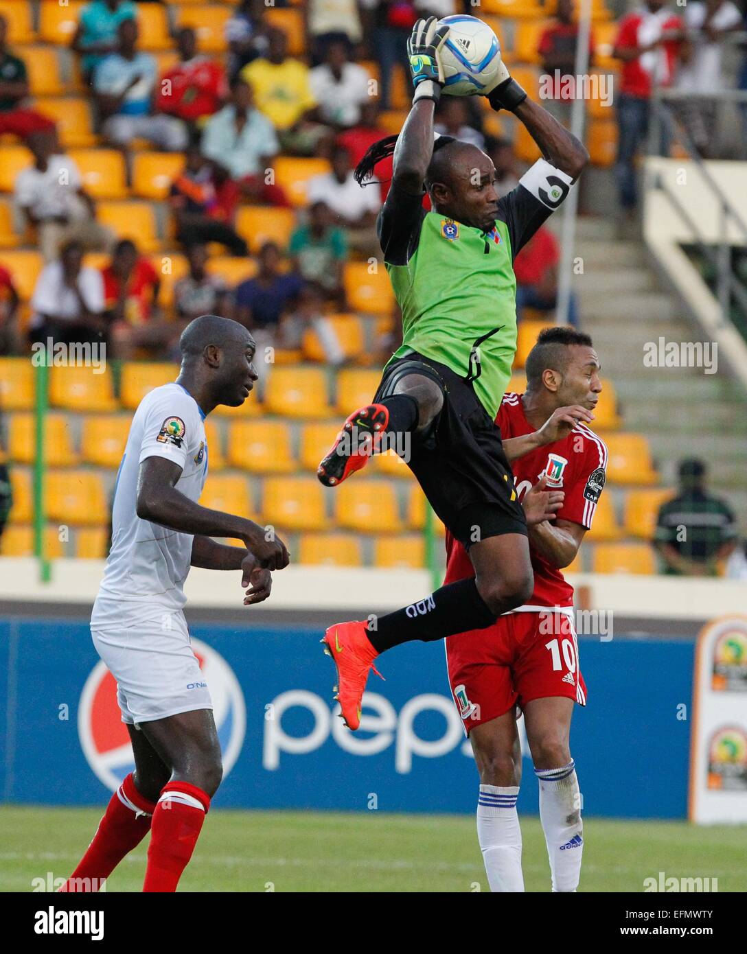 Malabo, Equatorial Guinea. 7th Feb, 2015. Robert Kidiaba Muteba (C ...