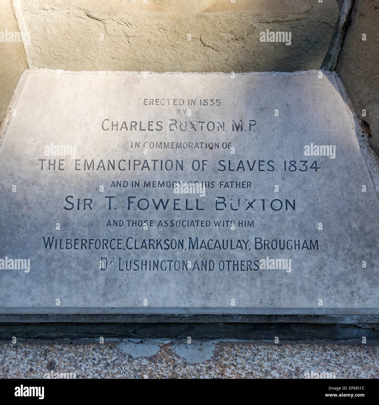 Emancipation of Slaves 1834 Sir Buxton Buxton Water Fountain Stock ...