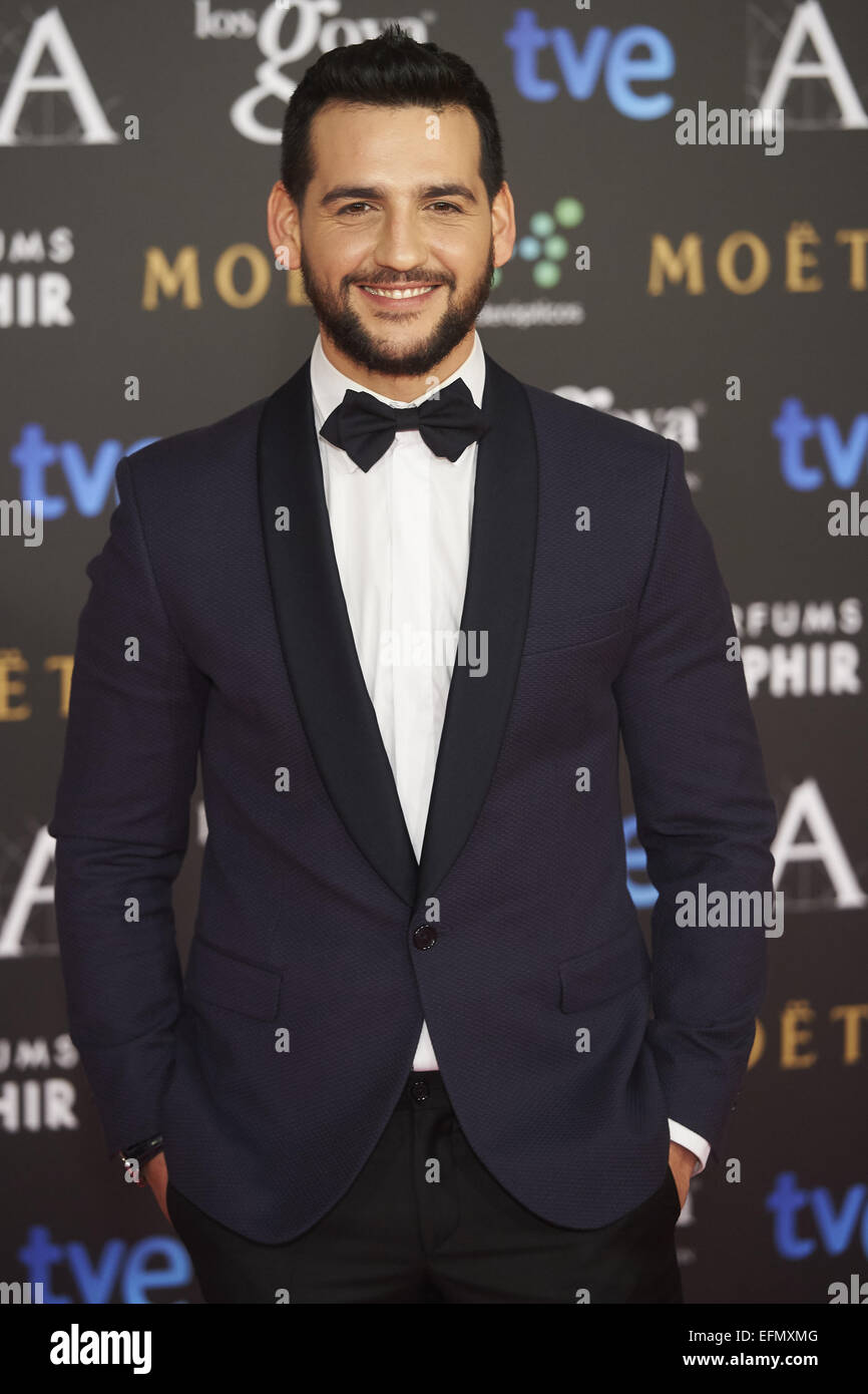 Madrid, Spain. 7th Feb, 2015. Fran Perea attended Goya Cinema Awards ...